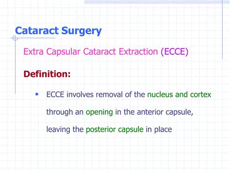 Management Of Adult Cataract Ii Ppt