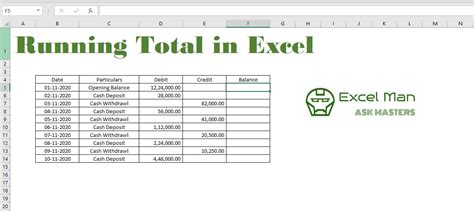 How To Keep A Running Total In Excel Design Talk