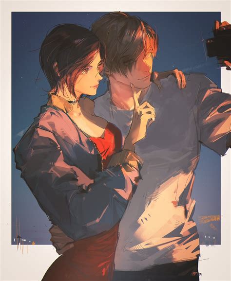 Leon S Kennedy And Ada Wong Resident Evil And 2 More Drawn By