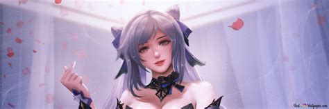 Sexy Anime Girl Keqing Genshin Impact K Wallpaper Download