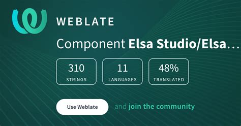 Elsa Studio Elsa Studio Translations Hosted Weblate
