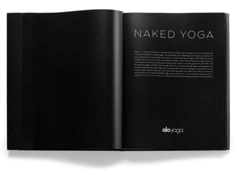 Alo Naked Yoga Book Aaron Davis Graphic Design