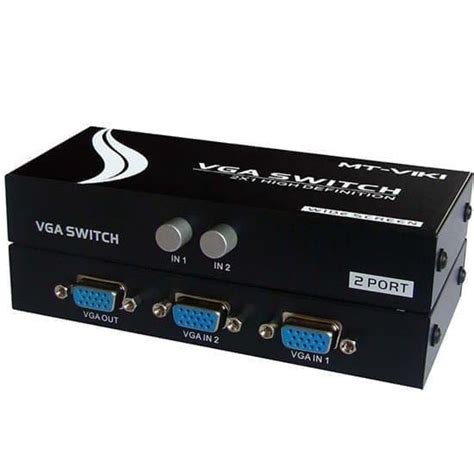 Jual VGA SWITCH PORT SWITCHER VGA INPUT OUTPUT Shopee Indonesia