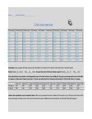 Understanding Coin Toss Variations Analyzing Results And Course Hero
