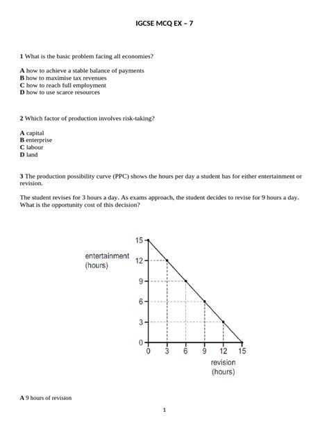 Igcse Mcq Ex 7 Pdf