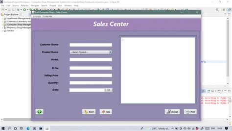 Computer Shop Management System Project In Java With Source Code And Report Download Kashipara