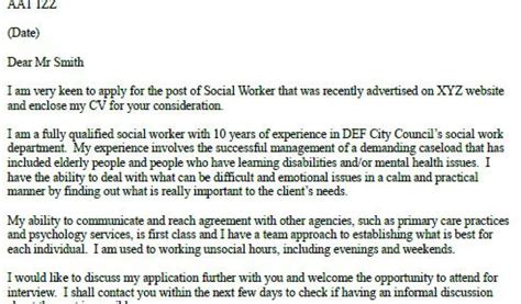 How To Write A Social Work Cover Letter Social Worker Cover Letter