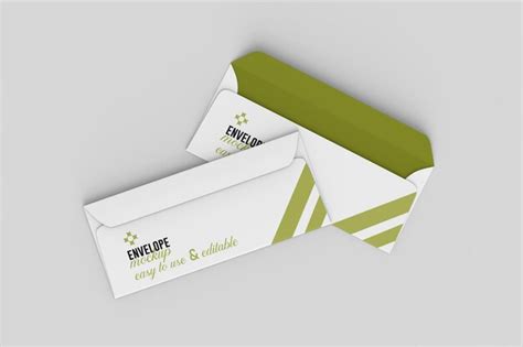 봉투 모형 디자인 프리미엄 Psd 파일