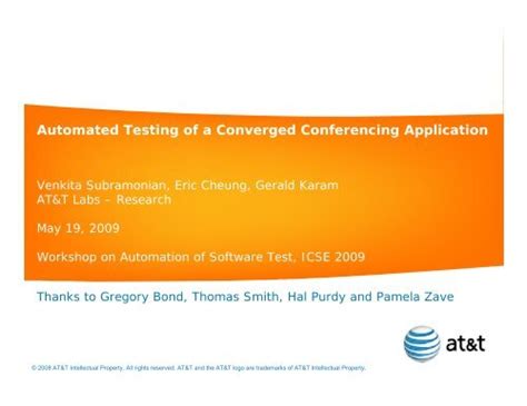 Automated Testing Of A Converged Conferencing Application