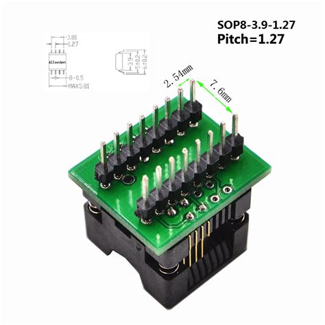 Allsocket Com Sop8 Soic8 So8 Socket Ots8 16 1 27 03 Socket Sop8 3 9 1