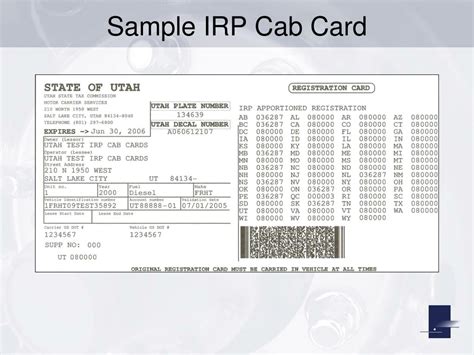 PPT IRP International Registration Plan Tim Adams Director IRP Motor