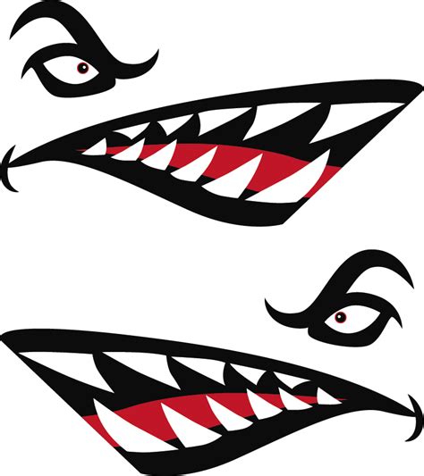 Shark Teeth Decal