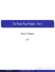 The Power Flow Problem Part I Pdf The Power Flow Problem Part I Kevin A Clements WPI KAC