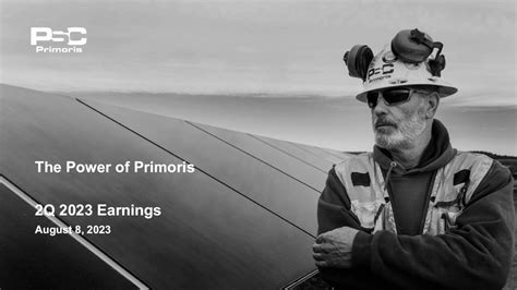 Primoris Services Corporation 2023 Q2 Results Earnings Call Presentation Nyse Prim
