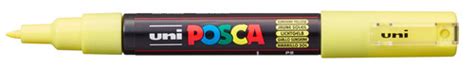 Pc 1m Posca Markers Extra Fine Bullet Tip Sunshine Yellow