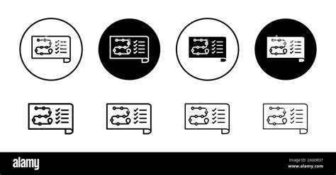 Planning Icon 2 Vector Logo Set Collection For Web App Ui Stock Vector Image And Art Alamy