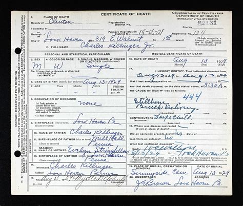 Charles Killinger Jr 1929 1929 Mémorial Find A Grave