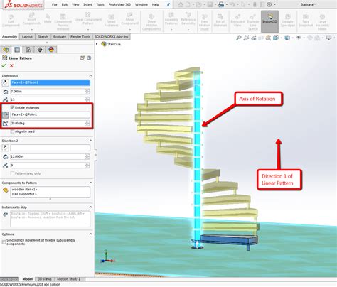 Solidworks 2018 Whats New Rotate With Linear Pattern