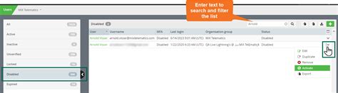 Activate A User Account Powerfleet Knowledge