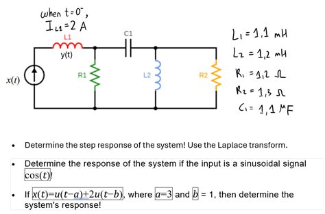 Solved Subject Laplace Transform Application Circuit