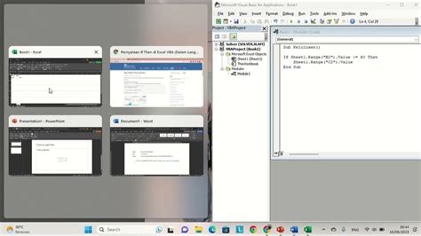 Vba6 If Then In Excel Vba Youtube