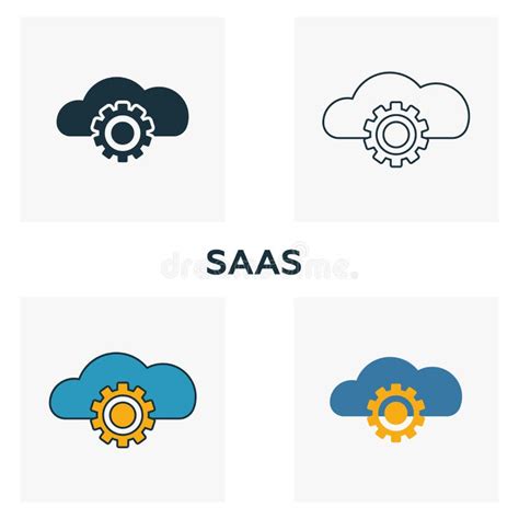 Saas Icon Trendy Flat Vector Saas Icon On White Background From Stock Vector Illustration Of