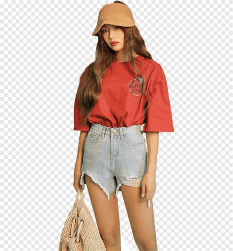 박소라 Stylenanda 모자를 쓰고 가방을 든 여성 Png Pngegg