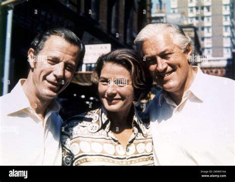 Swedish Actress Ingrid Bergman Pictured With Actors Michael Allinson