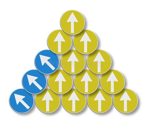 Countercurrent Concept Image With Arrows Isolated On White Stock Illustration Illustration Of