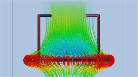 Desk Table Airflow Simulation Cfd Simulation Computational Fluid Dynamics Stock Footage