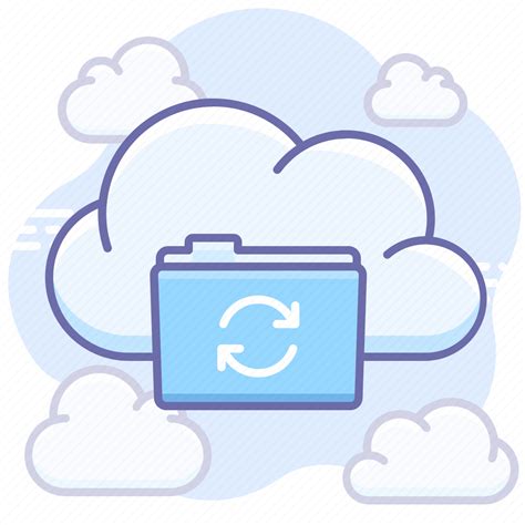 Cloud Folder Storage Sync Icon Download On Iconfinder