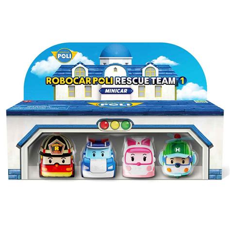 Robocar Poli Mini Kasabanın Kurtarma Araçları 4lü Set Toyzz Shop