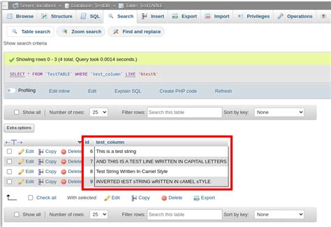How To Search In PhpMyAdmin Suay Site