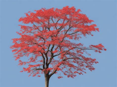 Premium Ai Image A Tree In Middle With Gradient Background