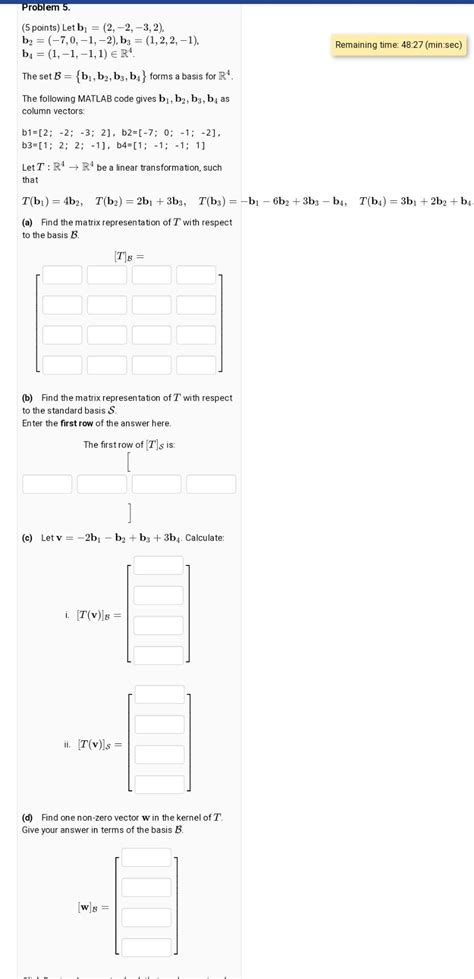 Solved Problem 5 5 points Let b₁ 2 2 3 2 b₂ Chegg com