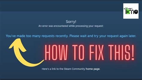 Youve Made Too Many Requests Recently How To Fix This Steam Market Error Youtube