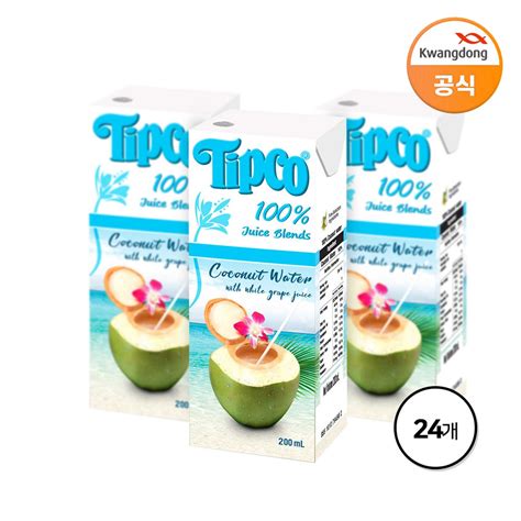 팁코 코코넛워터 혼합주스 200ml X 24팩 홈플러스 택배배송