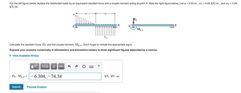 Solved For The Left Figure Below Replace The Distributed
