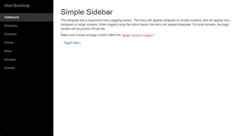 Bootstrap Sidebar Awesome Examples Onaircode