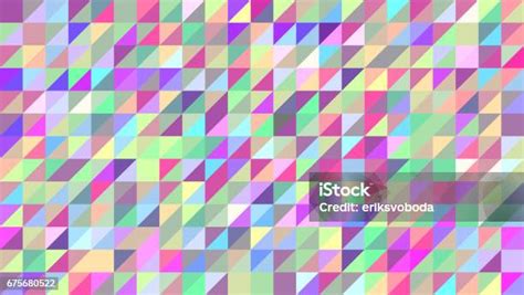 색깔된 삼각형 수평 벡터 일러스트 레이 션의 추상적인 배경 기하학적 패턴 삼각형의 모자이크 패턴 0명에 대한 스톡 벡터 아트 및