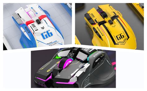 G6 Wireless Gaming Mouse Bluetooth Mouse 3 Mode Connection Mecha