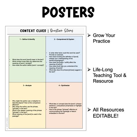 Question Stems Higher Order Thinking Reading Informational Texts Grades 6 8 Made By Teachers