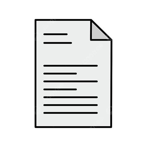 Vector Icono De Documento Png Icono De Documento Hoja Lista Png Y