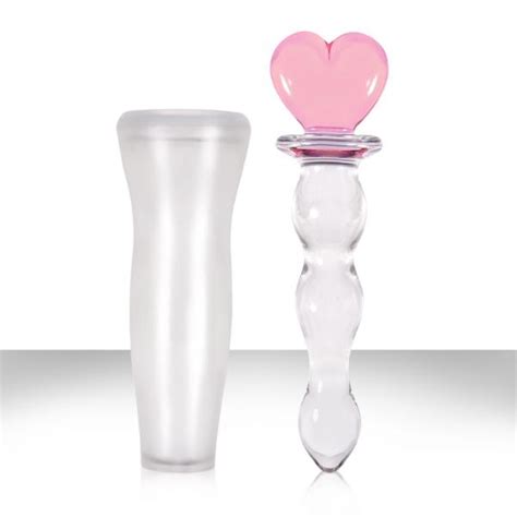 Crystal Heart Of Glass Wand And Vase Pink Kinky Edge Kinky Sex Toys