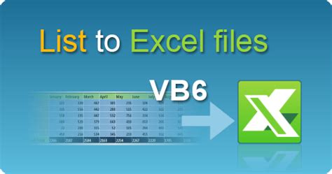 Export List To Excel In VB EasyXLS Guide