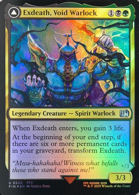 Exdeath Void Warlock Foil 220 Prices Magic Final Fantasy Magic Cards