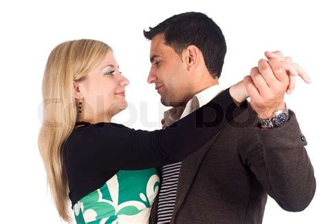 Cute Couple Dancing Stock Image Colourbox