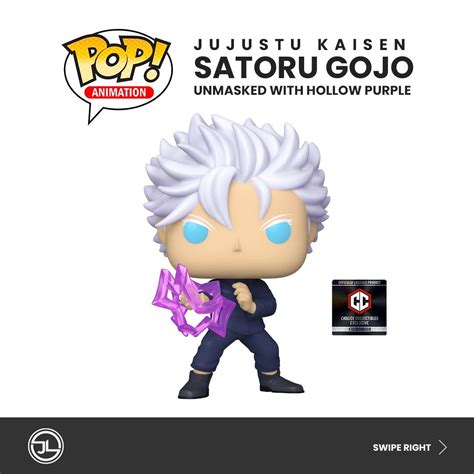 Funko Pop Animation Satoru Gojo Unmasked With Hollow Purple Chalice