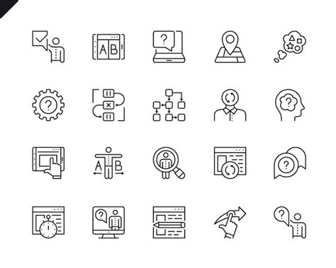 Premium Vector Simple Set Of Ux Related Vector Line Icons