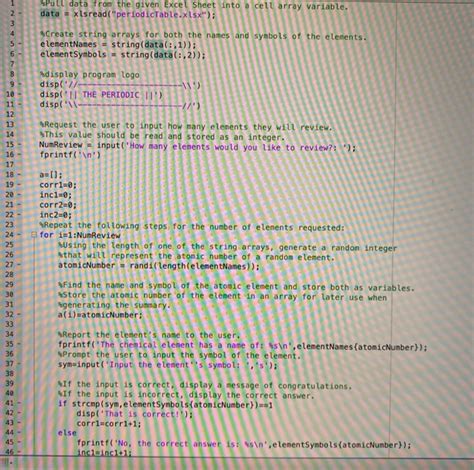 Solved I Am Running A Matlab Program And Keep Getting This